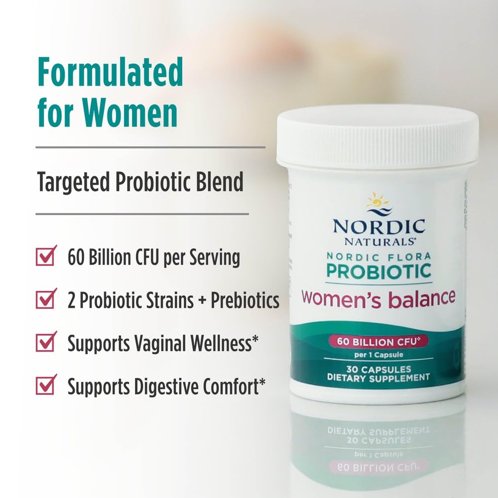 30 capsules of women's balance probiotics