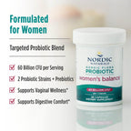 30 capsules of women's balance probiotics