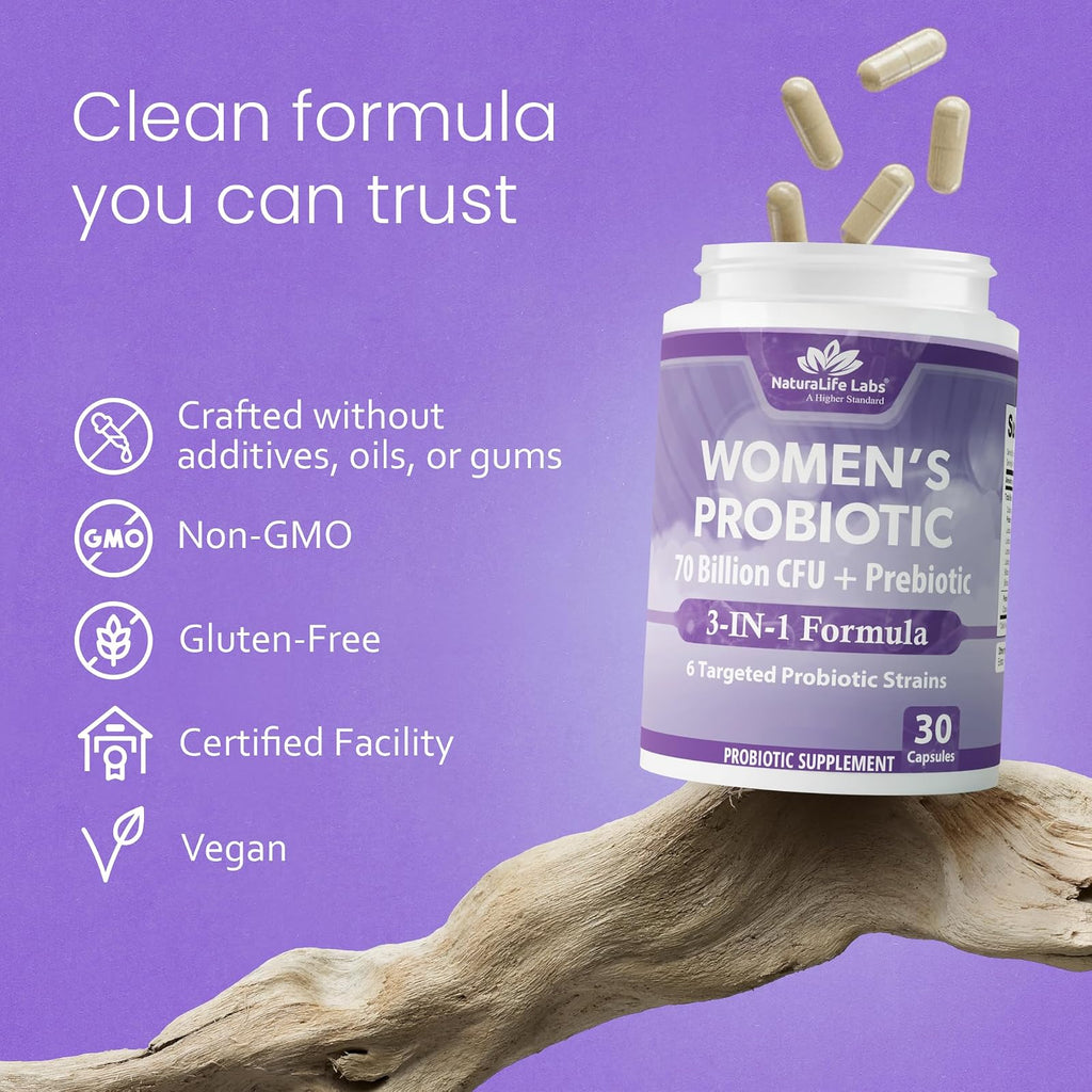30 capsules of women's probiotics