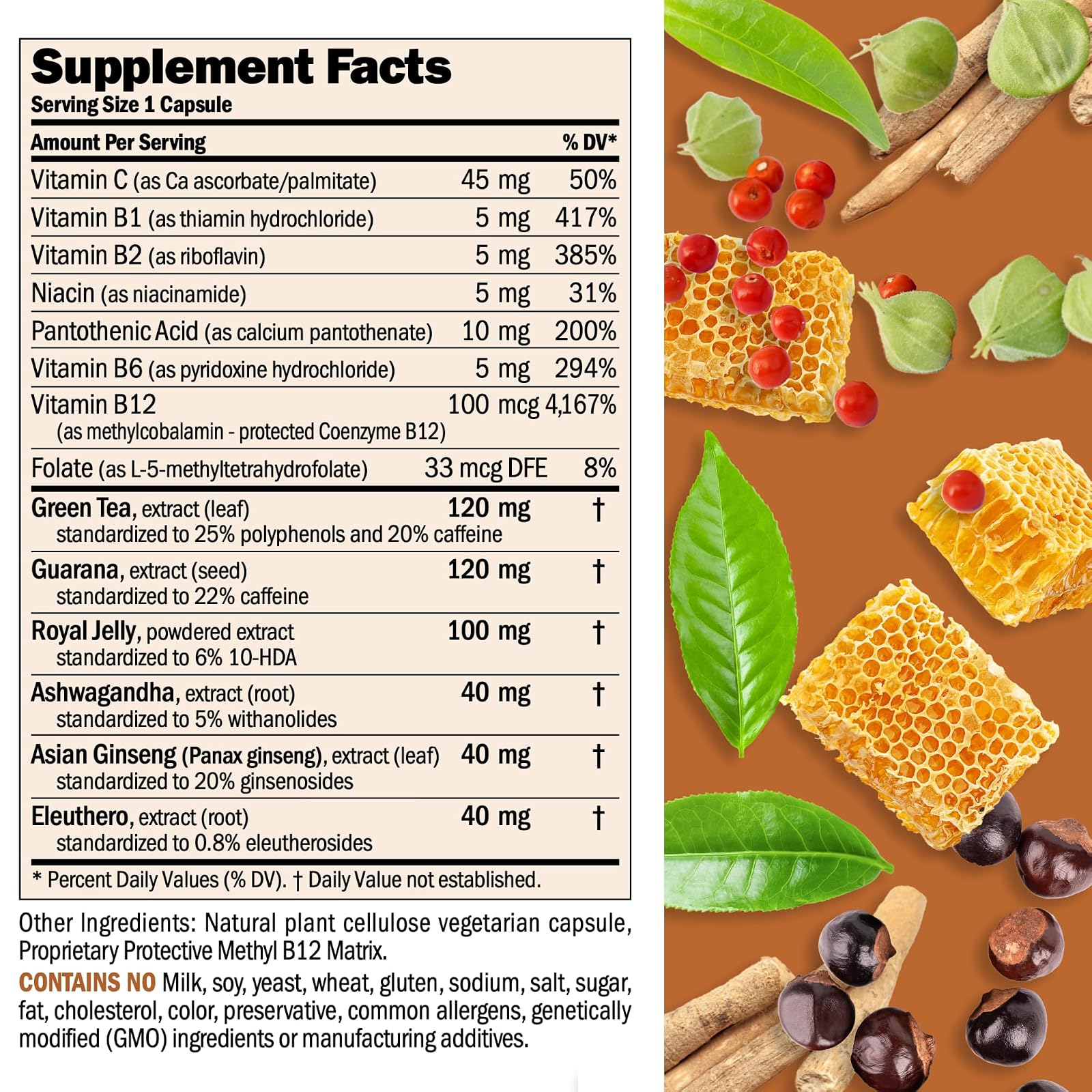 30 capsules vitamin b complex