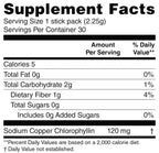 30 convenient packs of chlorophyll
