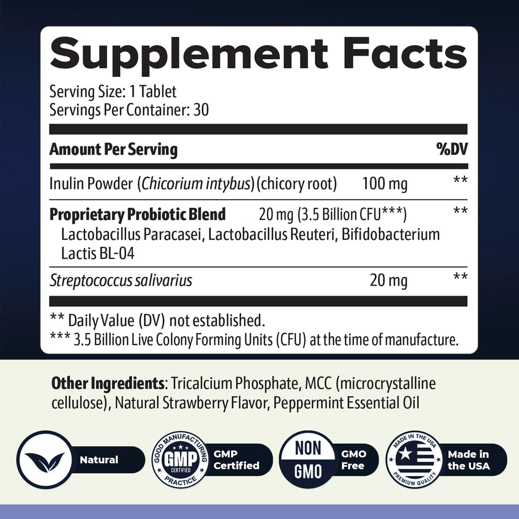 30 count BrainSync vitamin tablets