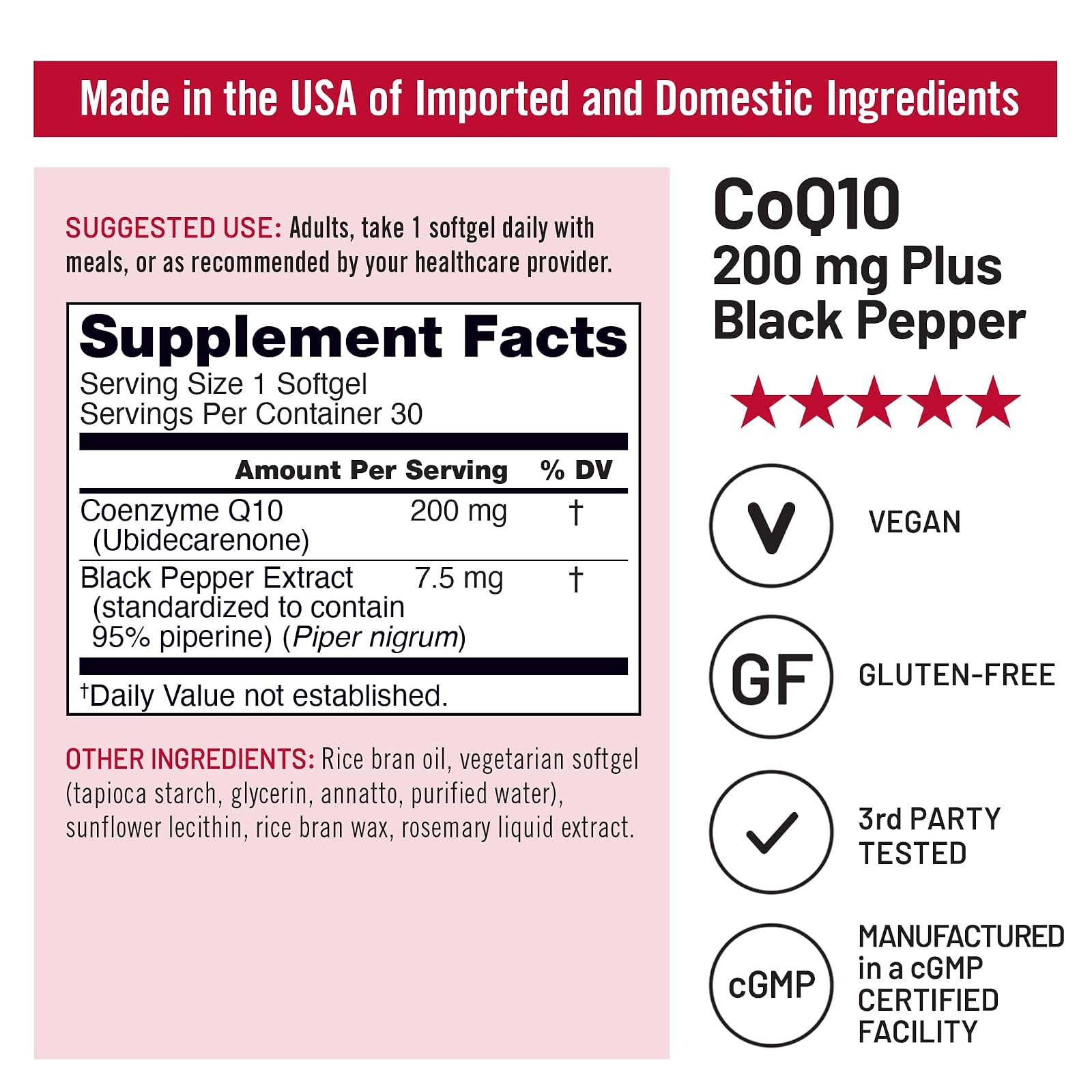 30 count CoQ10 for daily wellness