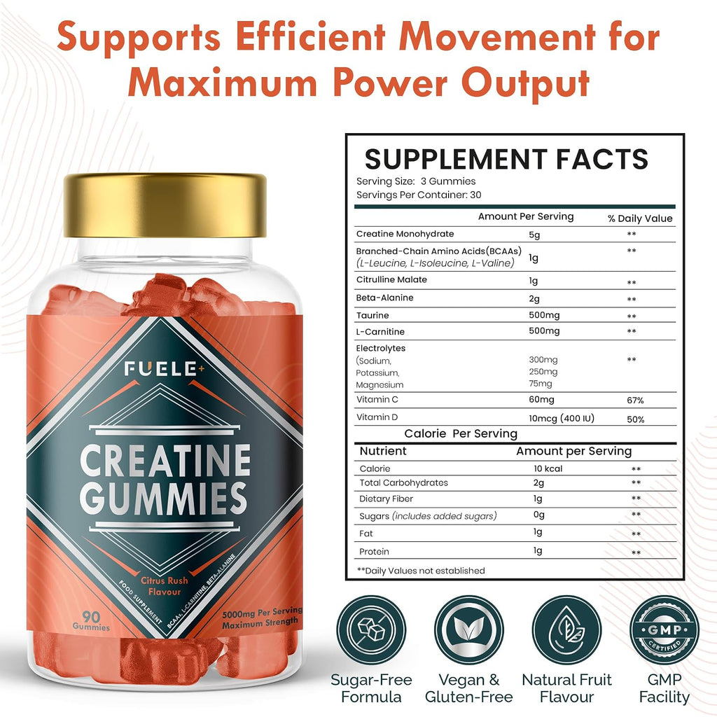 30 count creatine gummies for workouts