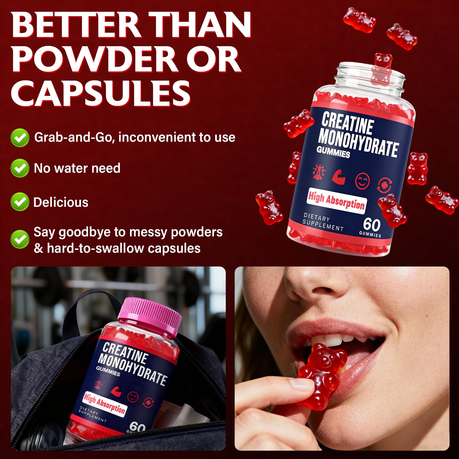 30 count creatine monohydrate gummies