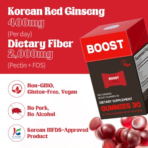 30 count energy boosting gummies