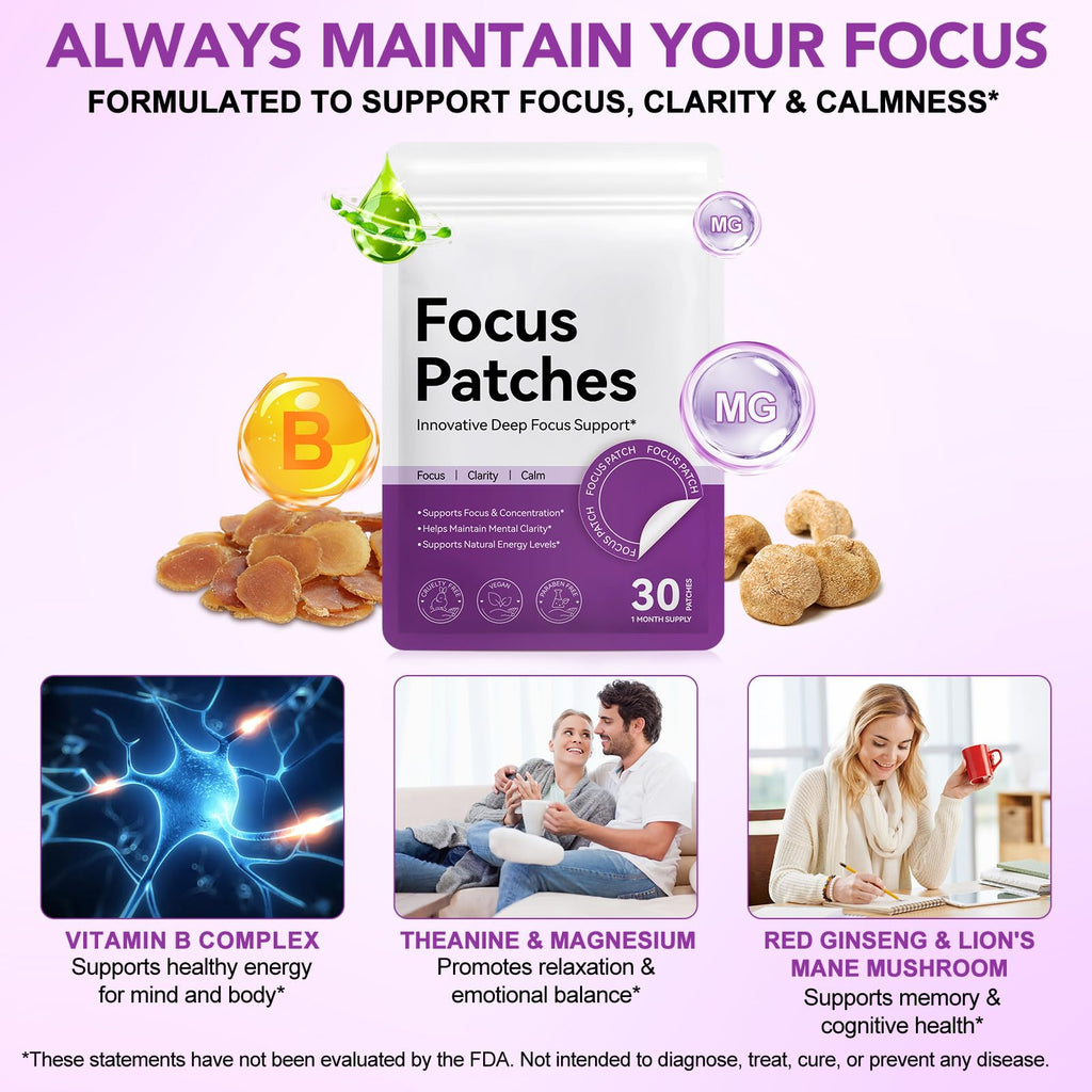 30 count focus multivitamin patches