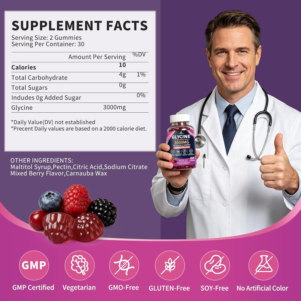 30 count Glycine multivitamins