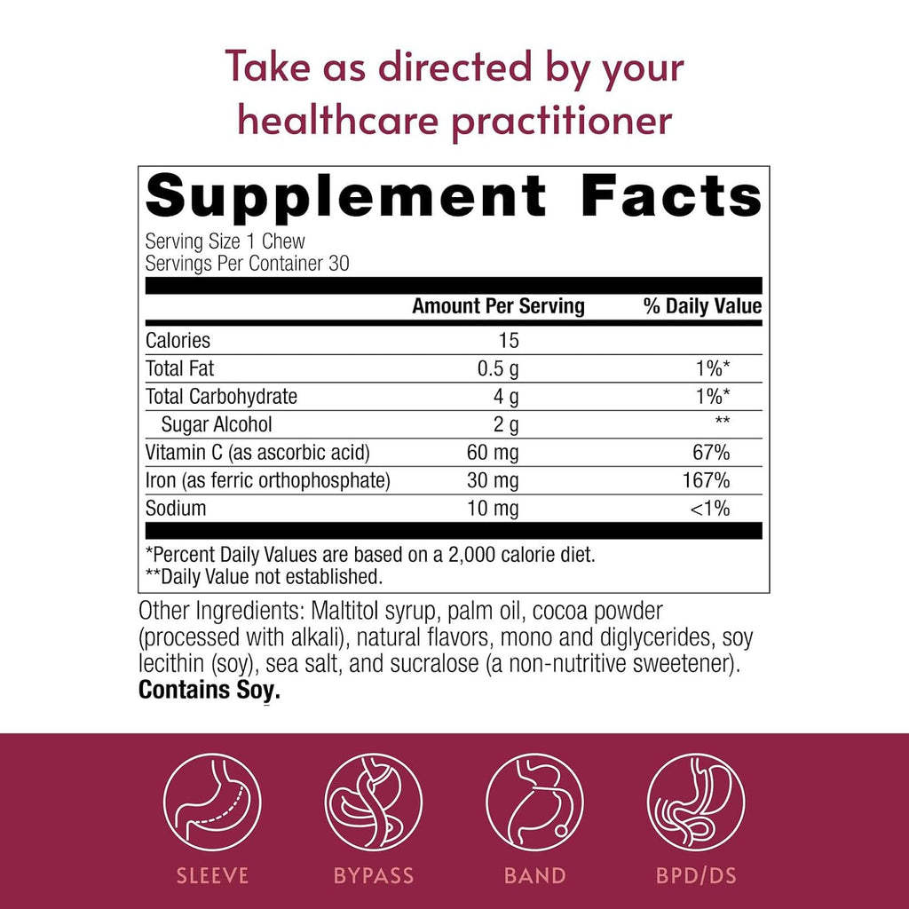 30 count iron supplement for women