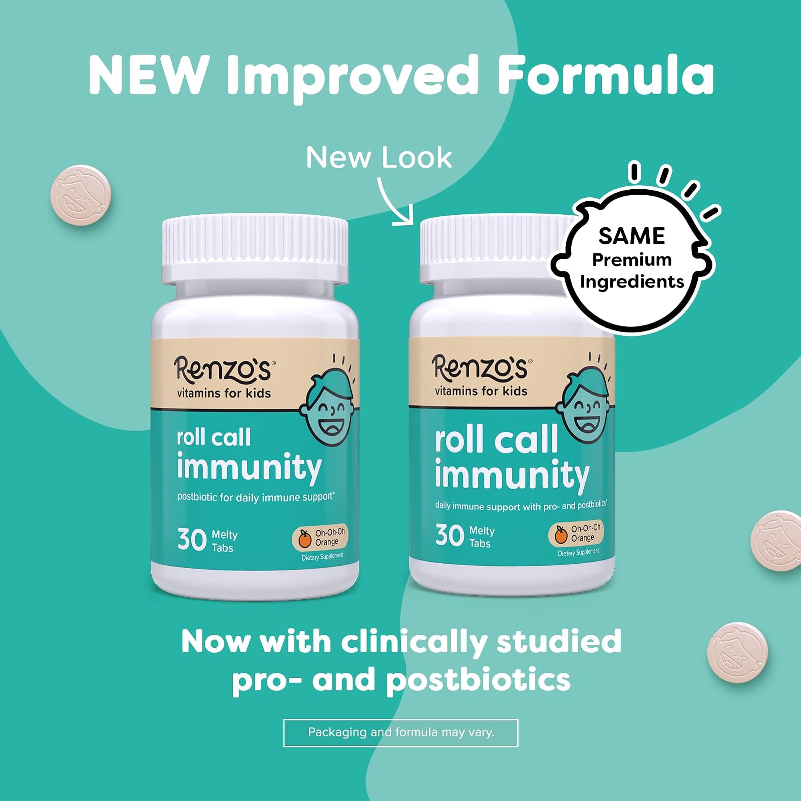 30 count kids immune support tabs