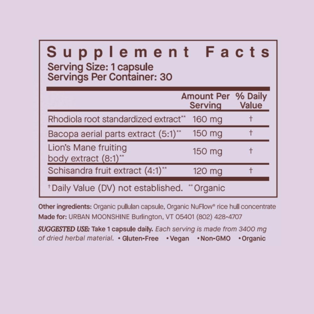 30 count lion's mane capsules for vitality