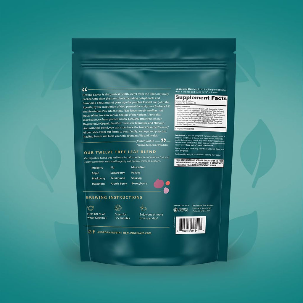 30 count longevity tea bags for wellness