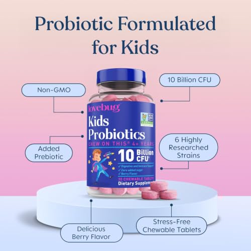 30 count LOVEBUG probiotic tablets