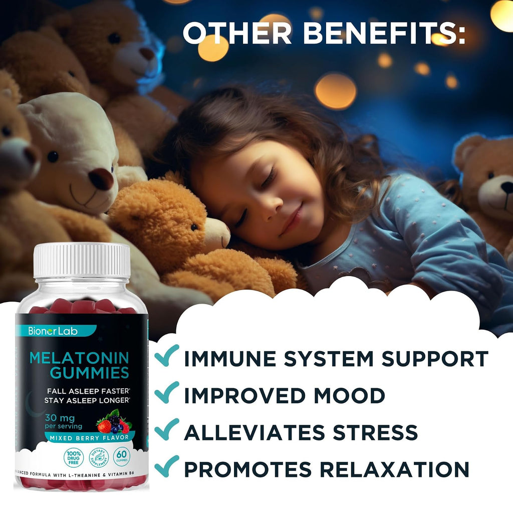 30 count melatonin gummies for convenience