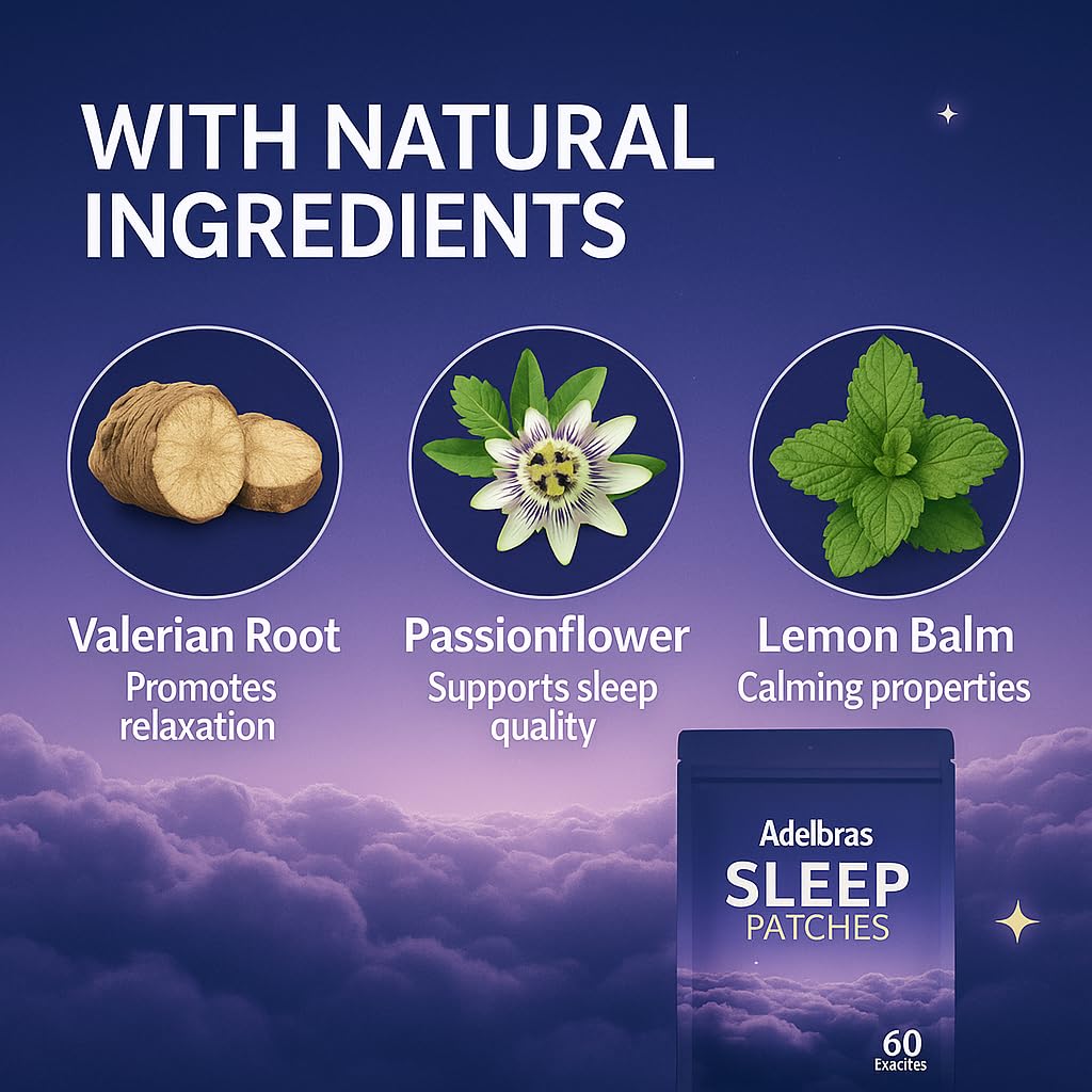30 count melatonin patches for sleep
