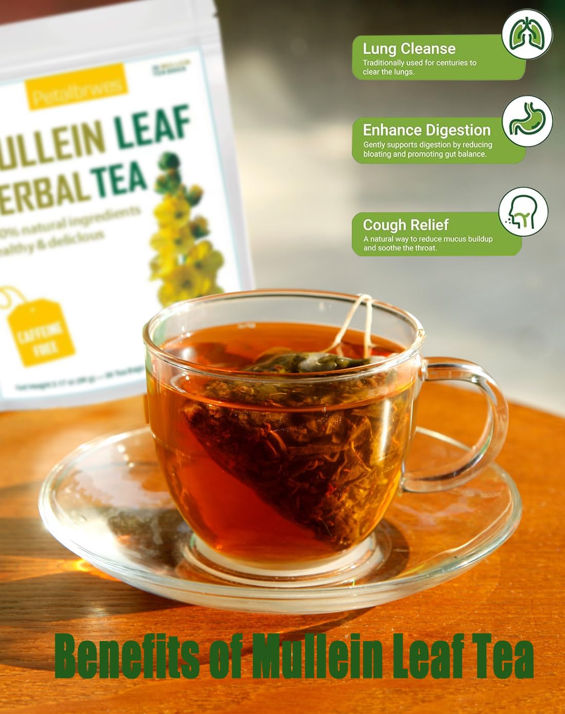 30 count mullein tea bags convenience