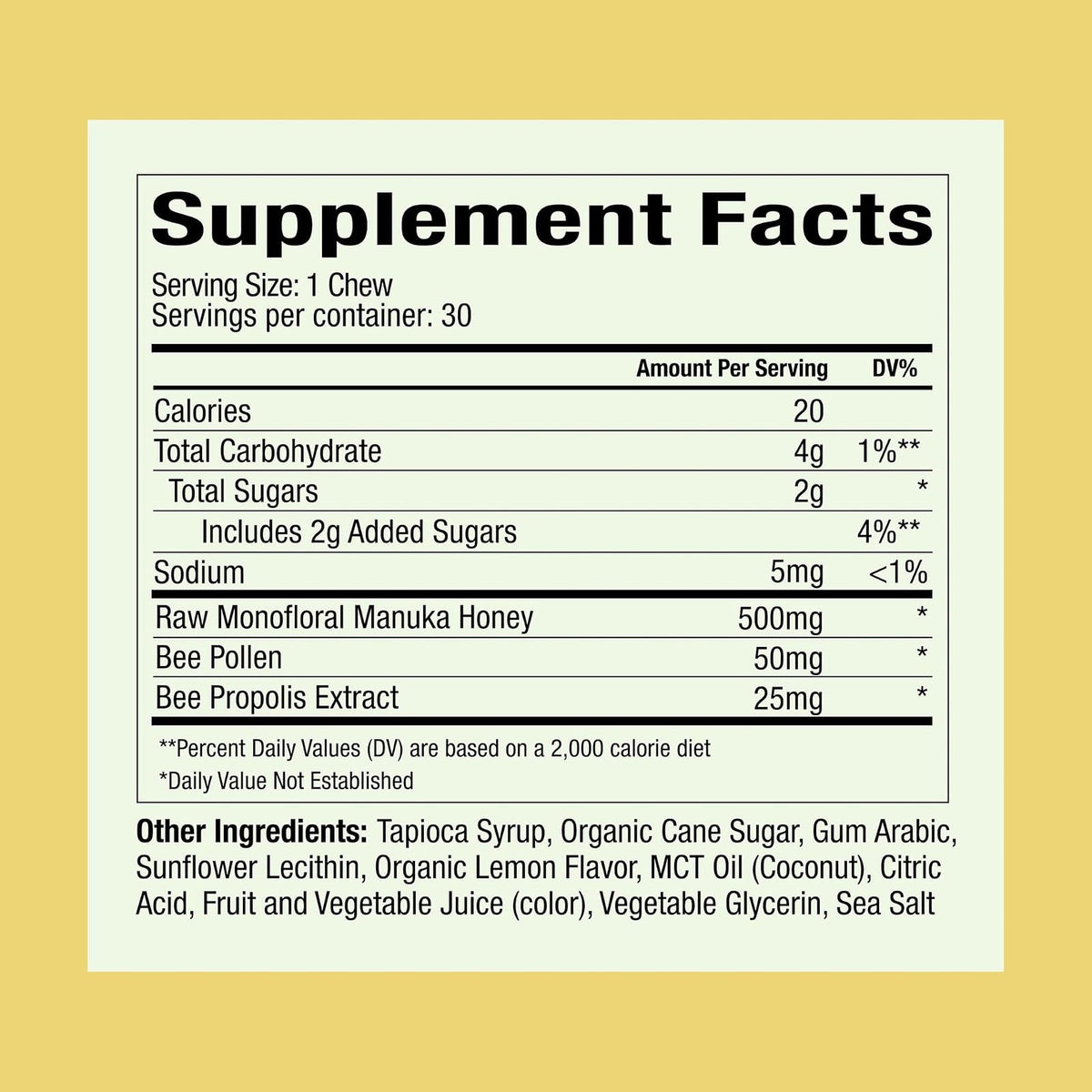 30 count natural wellness chews