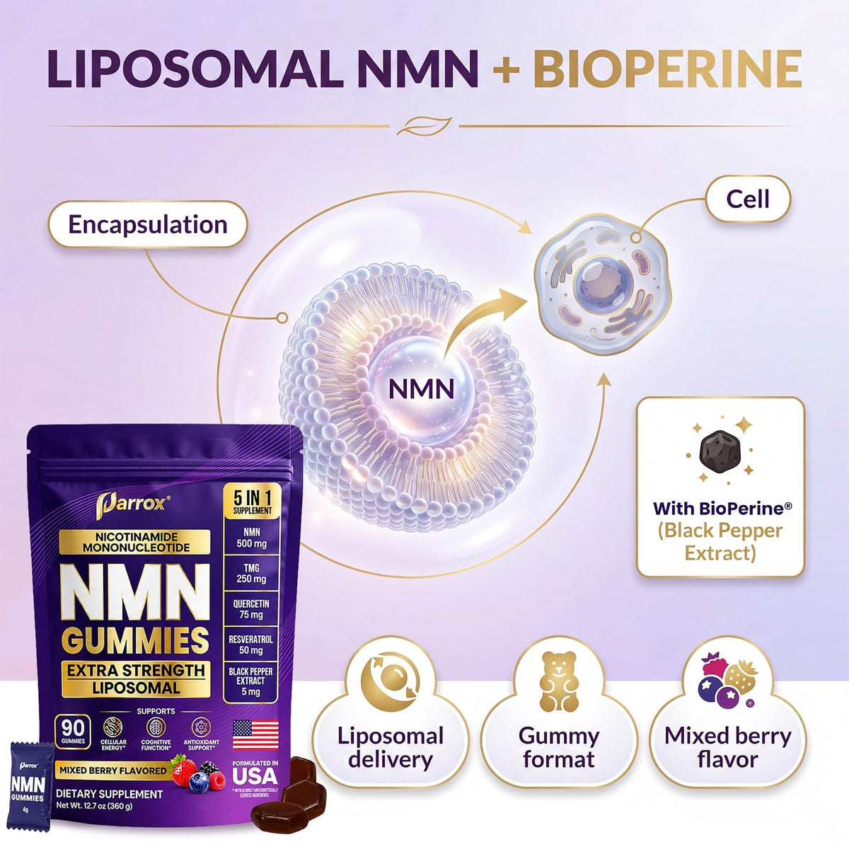 30 count NMN gummy supplement