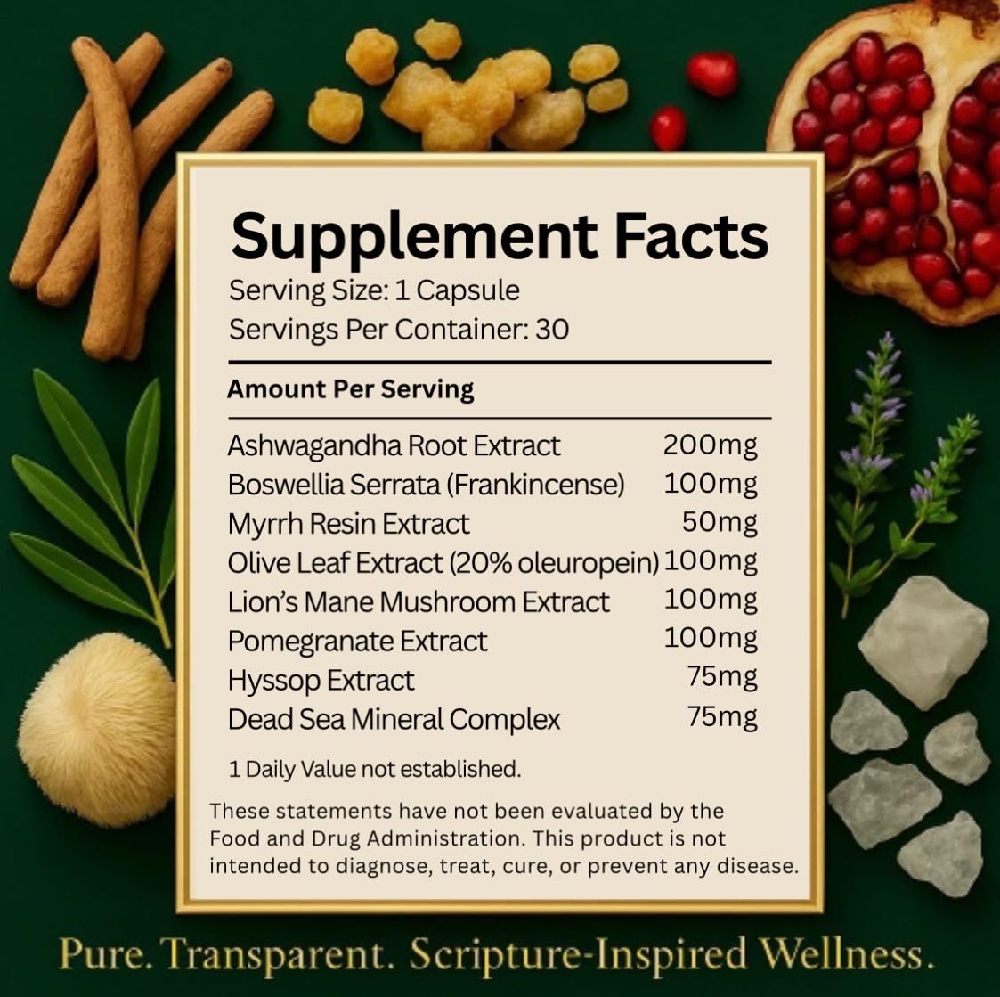 30 count olive leaf capsules