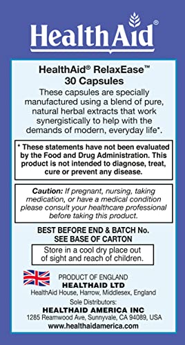 30 count RelaxEase supplements for peaceful living