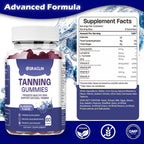30 count tanning gummies for convenience