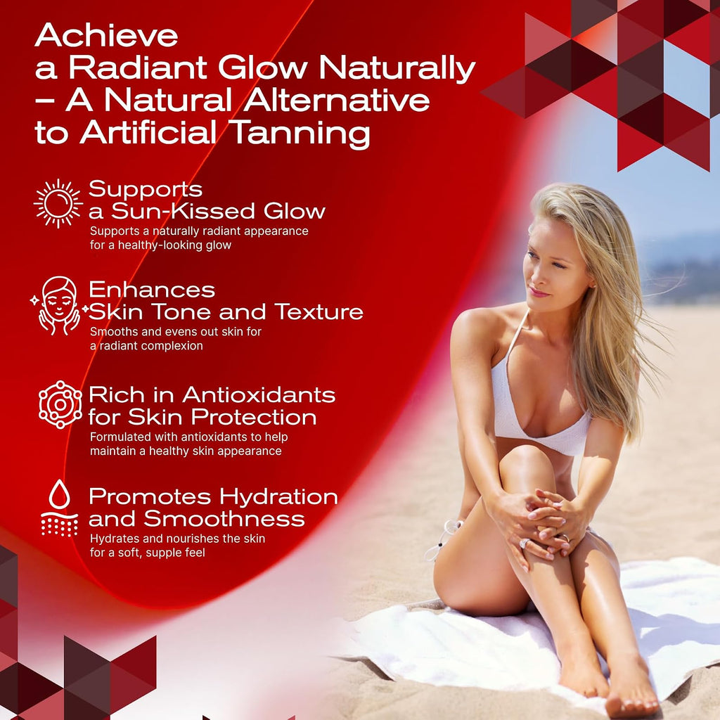 30 count tanning gummies for sunless glow