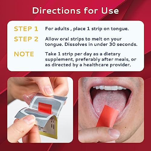 30 count vitamin B12 strips package