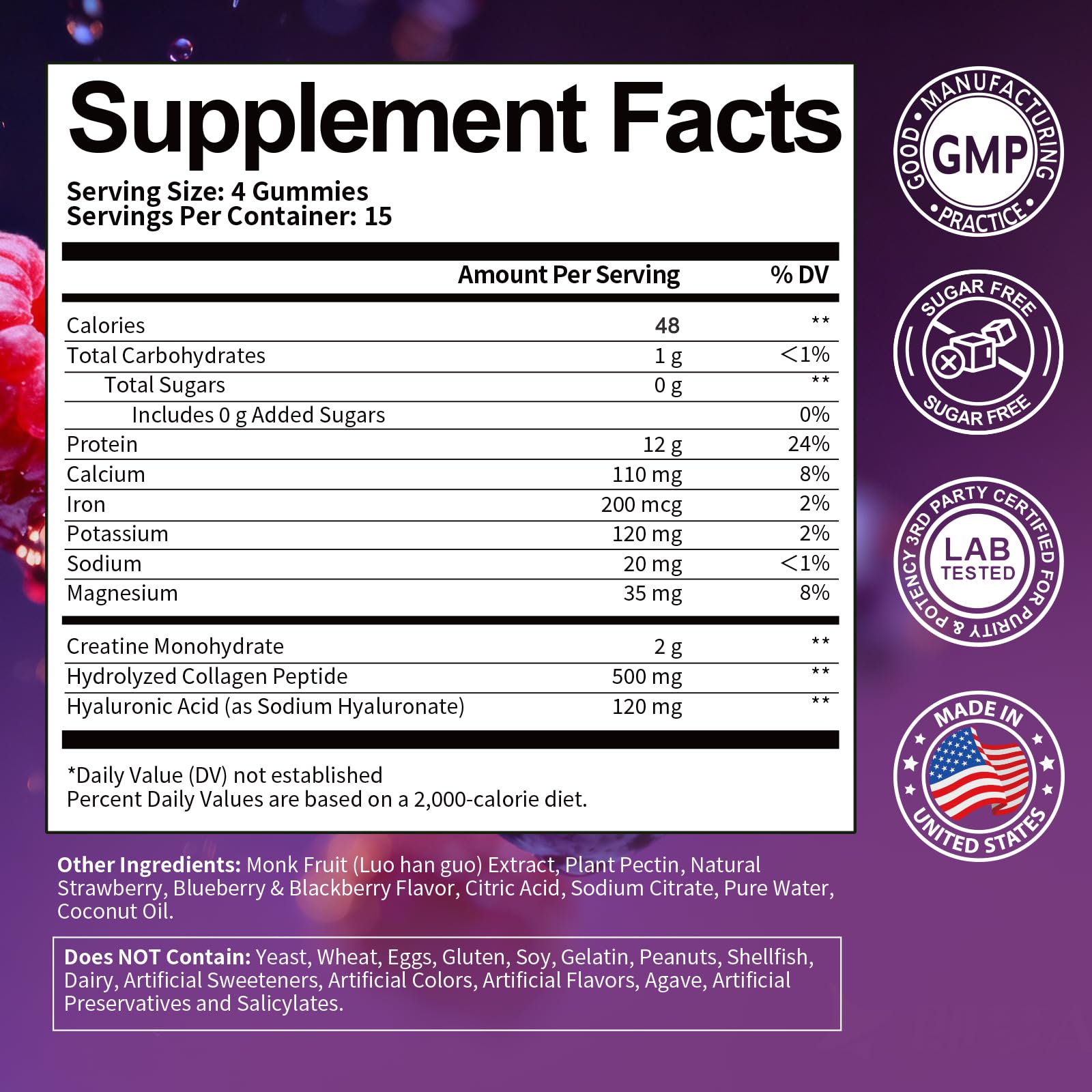 30 count whey protein gummies
