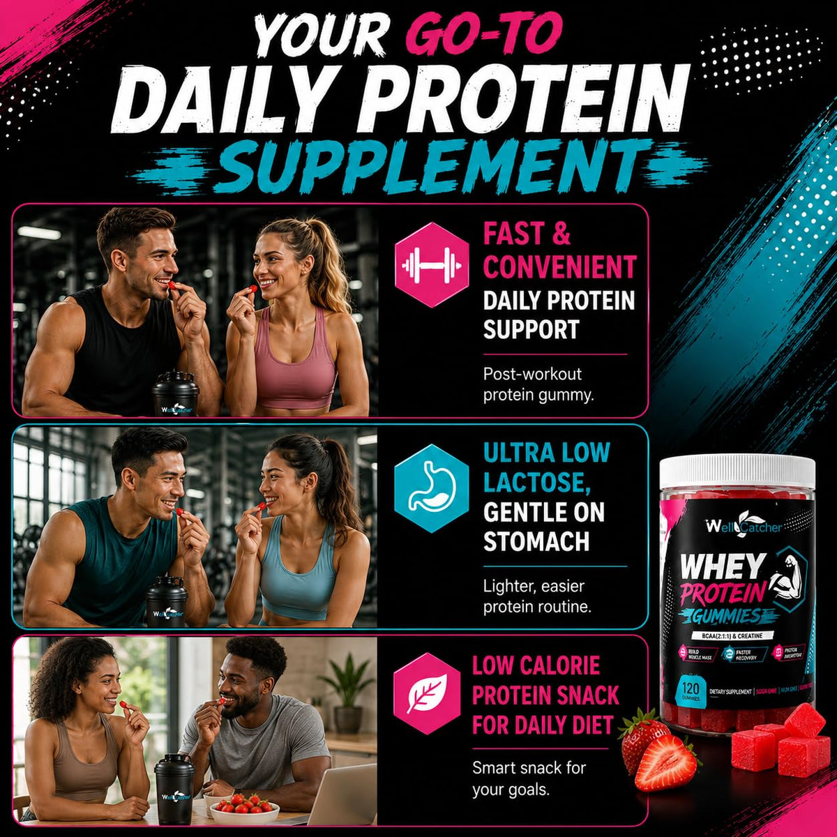 30 count whey protein gummies