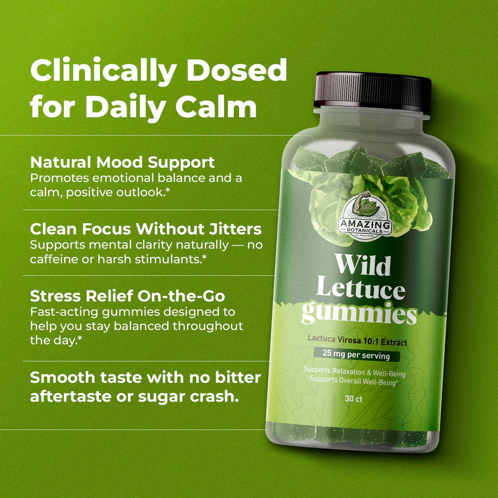 30 count wild lettuce relaxation gummies