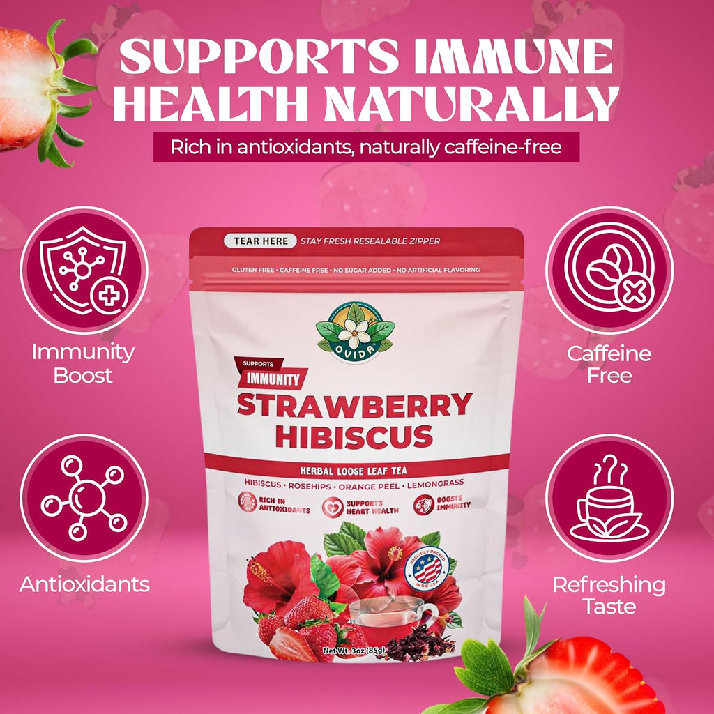 30 cups of strawberry hibiscus tea