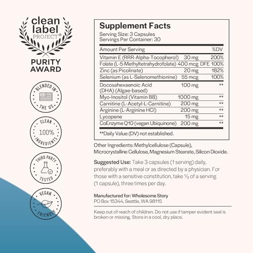 30-day supply fertility vitamins