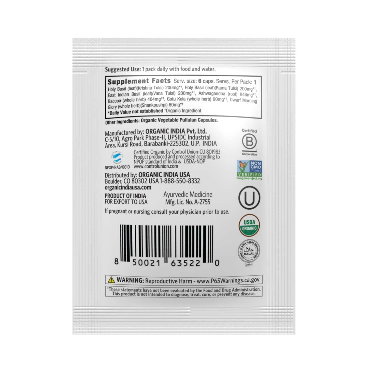 30-day supply of ashwagandha