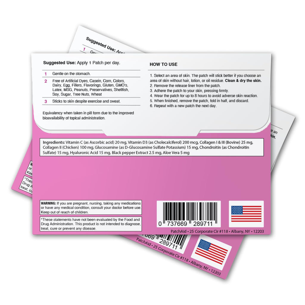 30-day supply of collagen patches