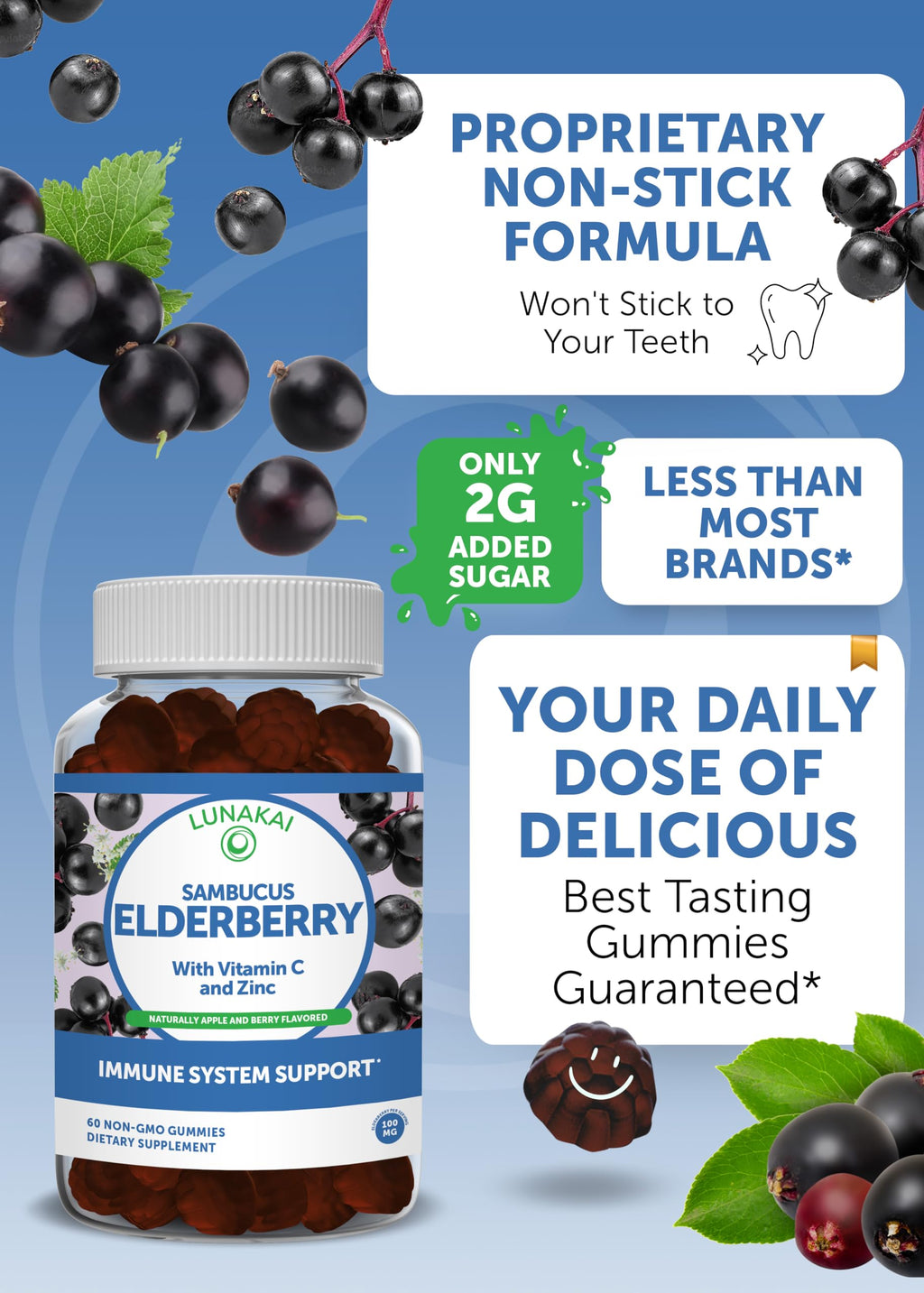 30-day supply of elderberry gummies