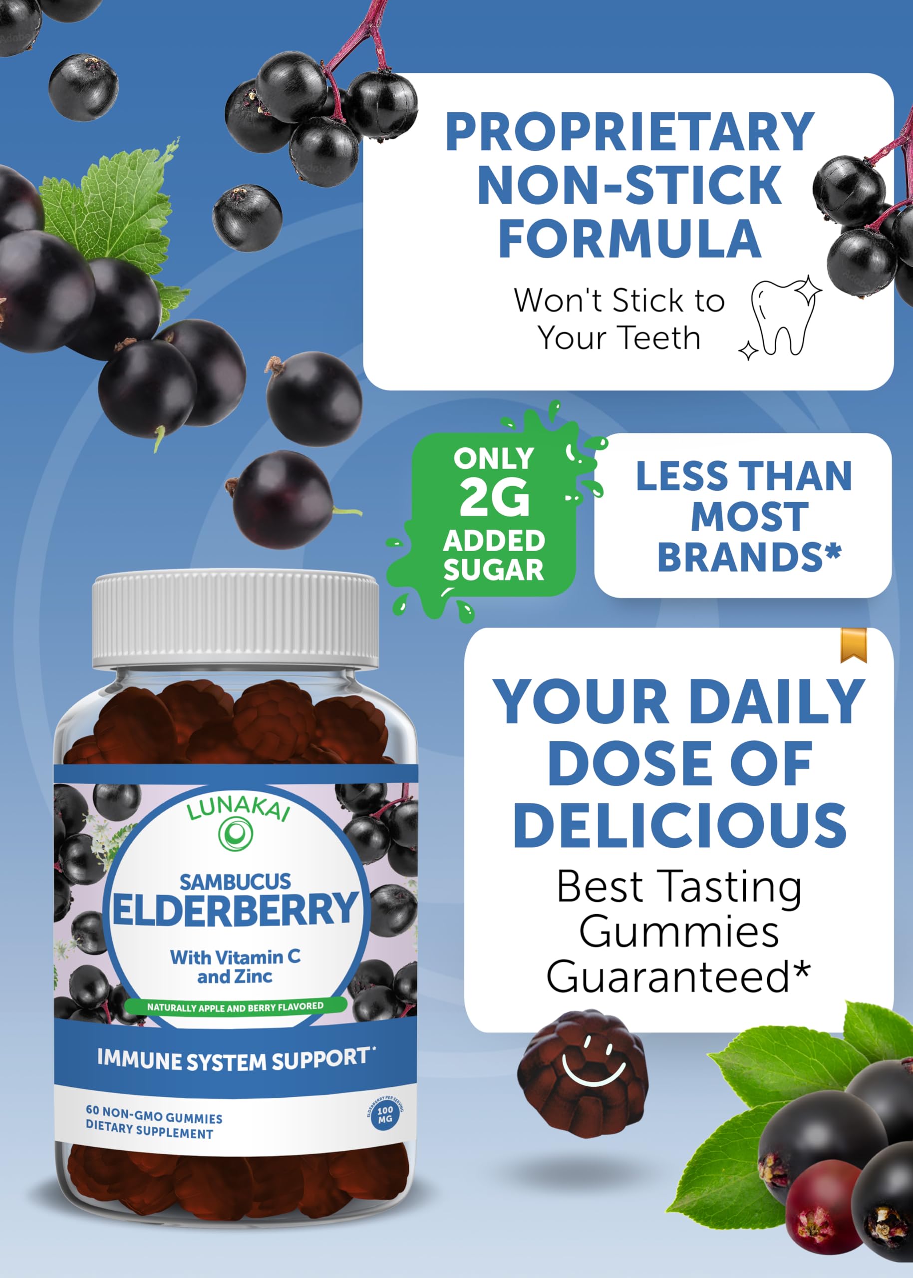 30-day supply of elderberry gummies