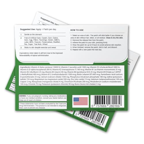 30 day supply of energy patches