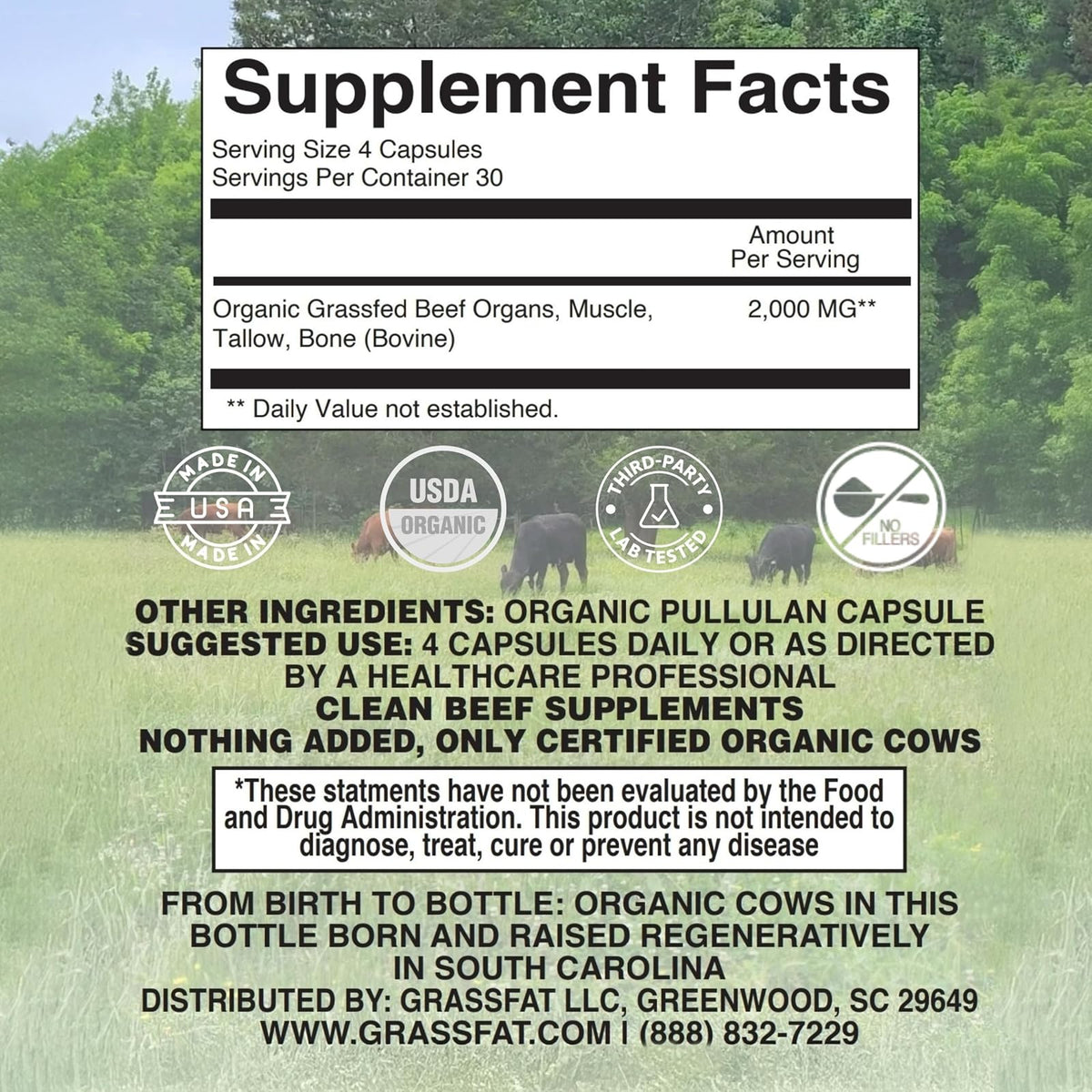 30-day supply of essential nutrients