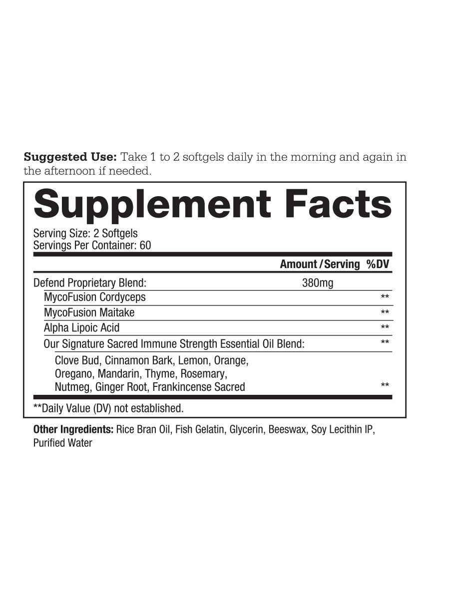 30 day supply of mushroom capsules