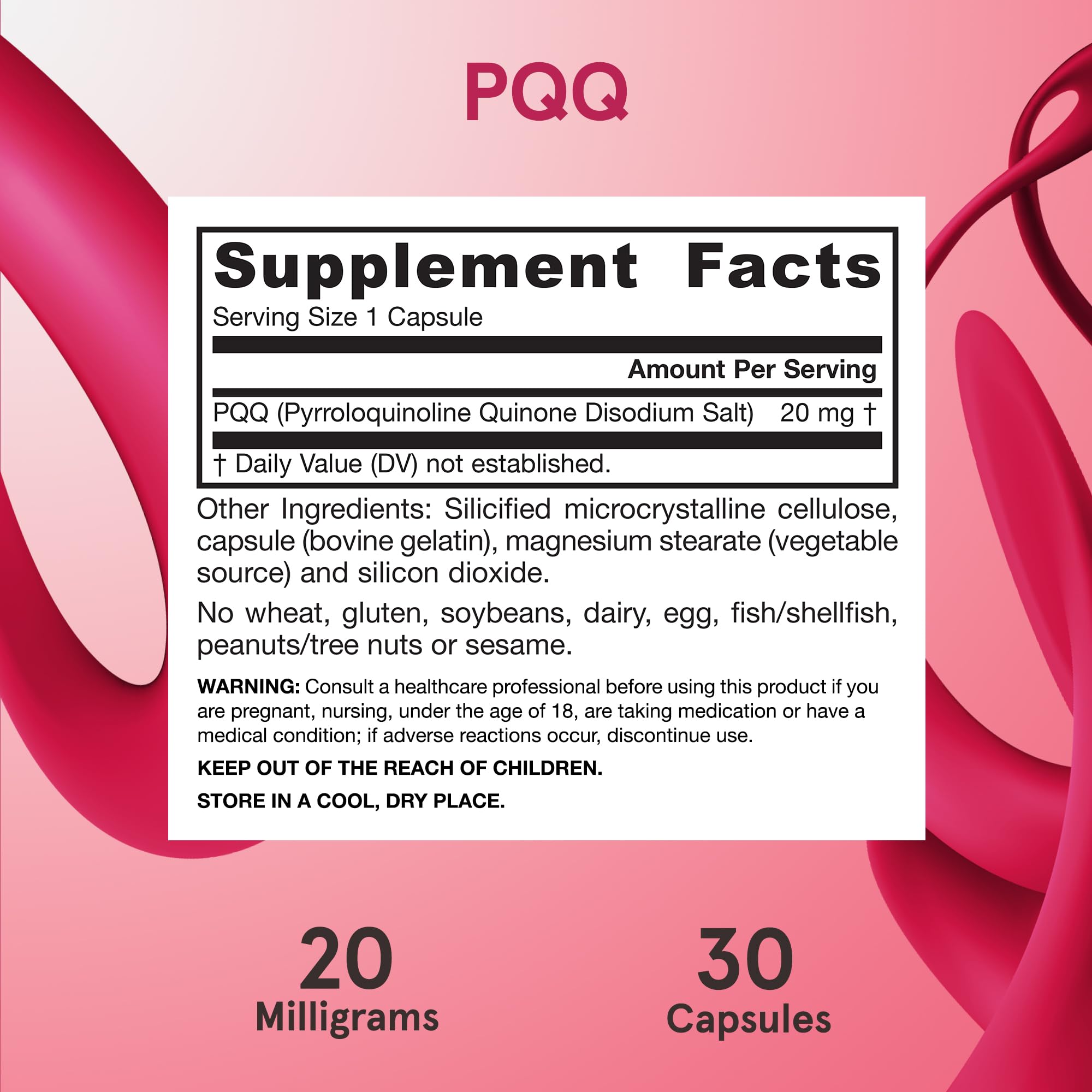 30 day supply of PQQ capsules