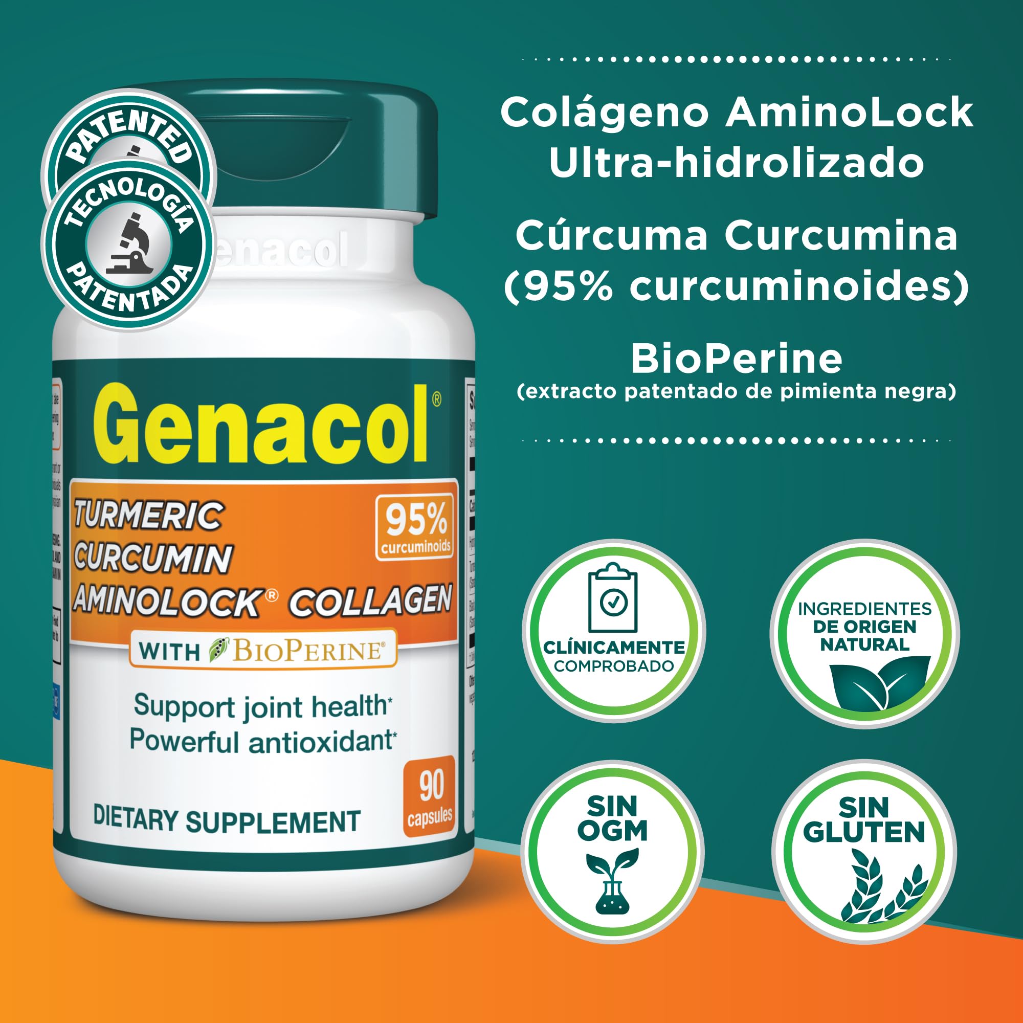 30-day supply of turmeric capsules