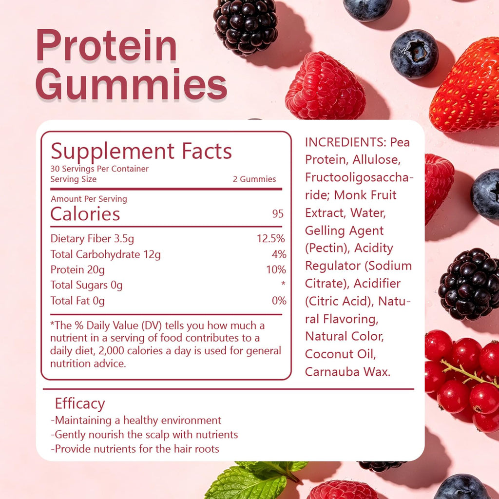 30 gummies packed with pea protein