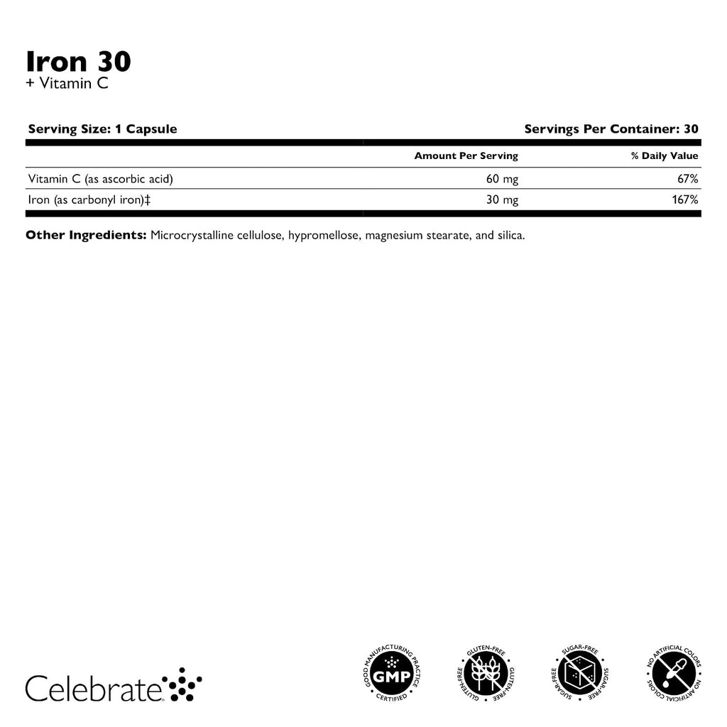 30 mg iron capsules for energy