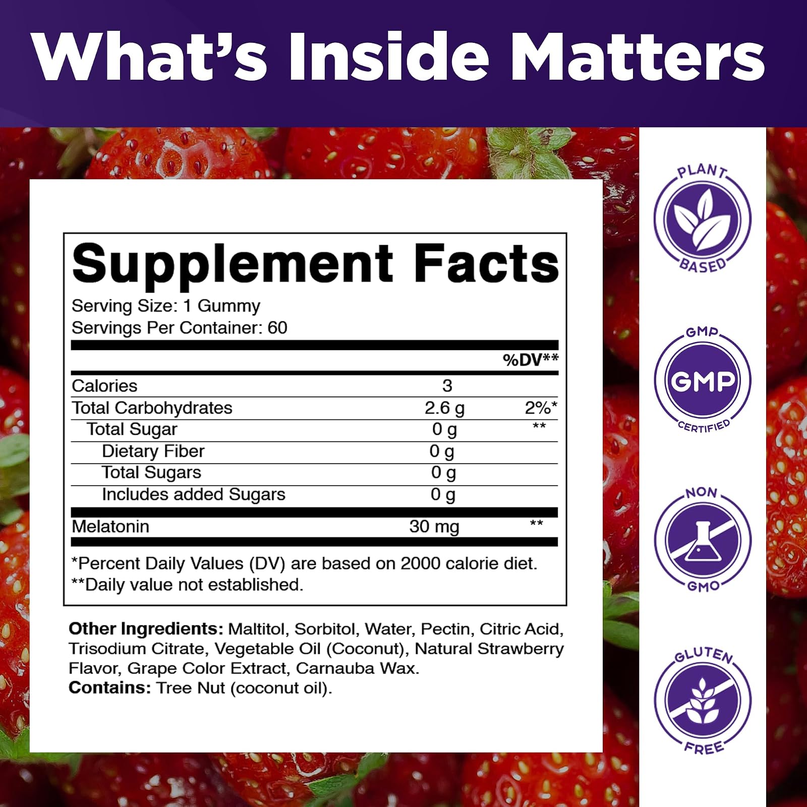 30 mg melatonin vegetarian gummies