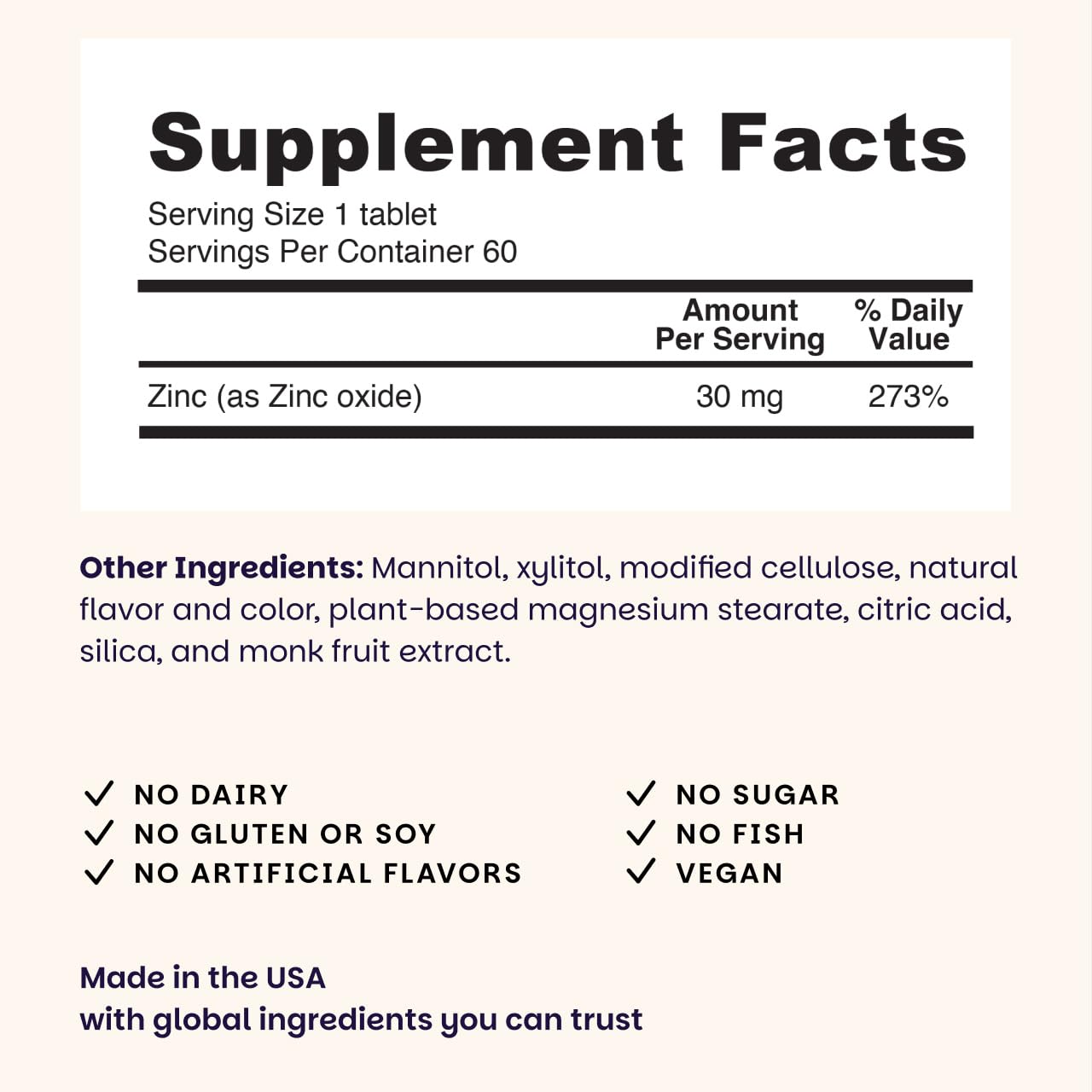 30 mg zinc for immune support