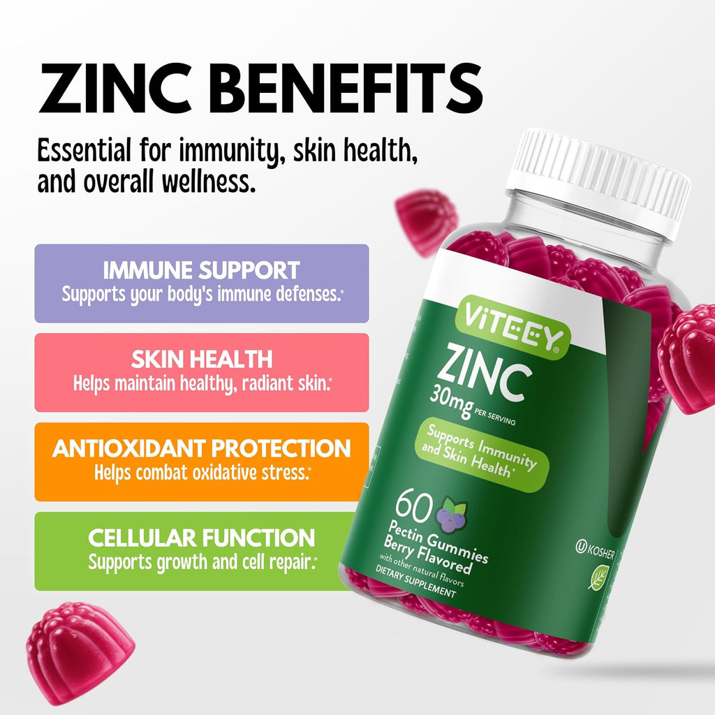 30 mg zinc gummies for daily health