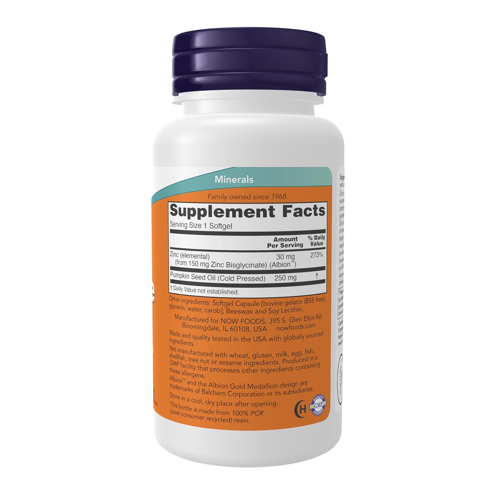 30 mg zinc softgels for immunity