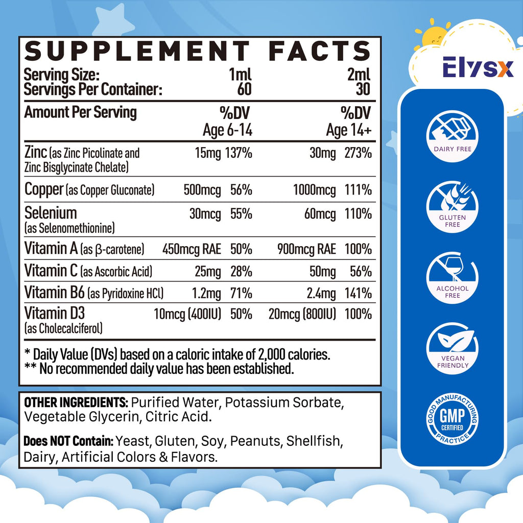 30 mg zinc supplement for immune support