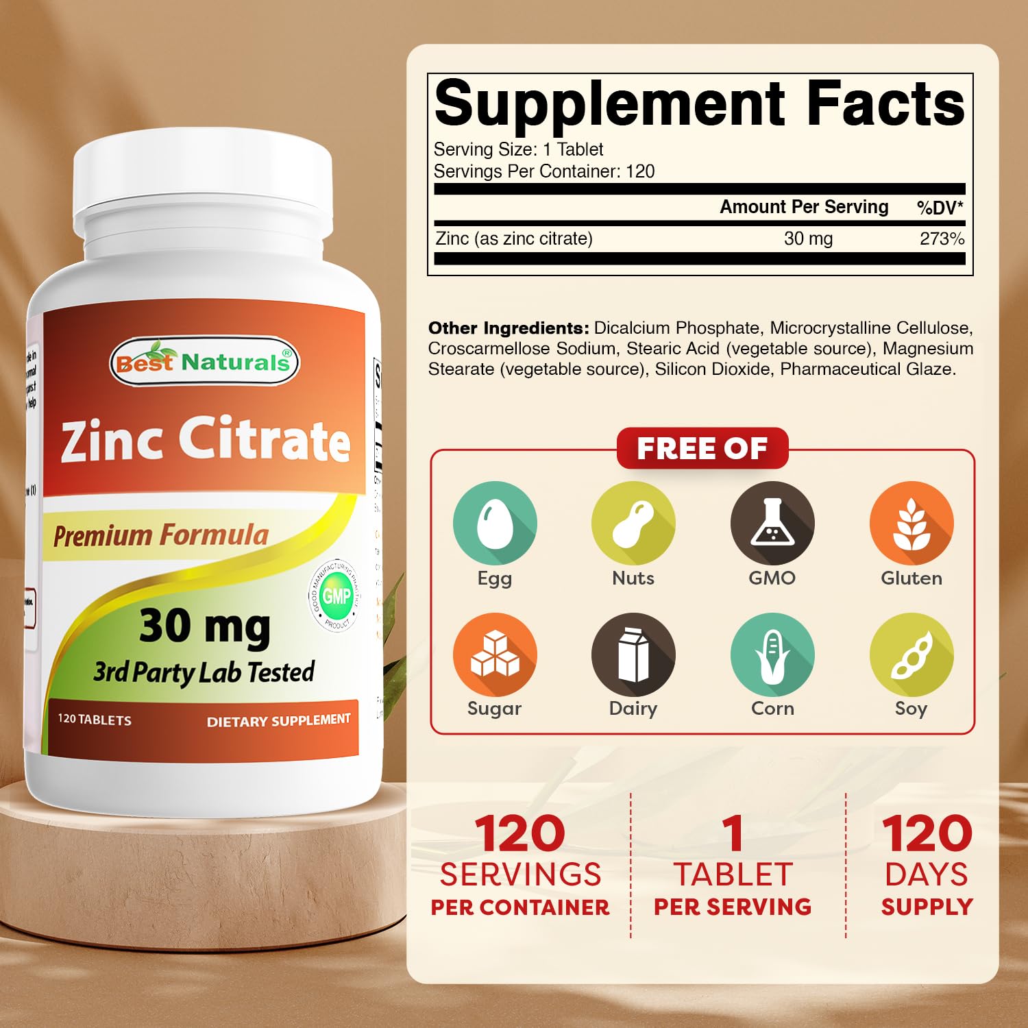 30 mg zinc supplement for immunity