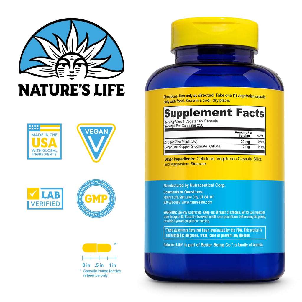 30 mg zinc supplement for immunity